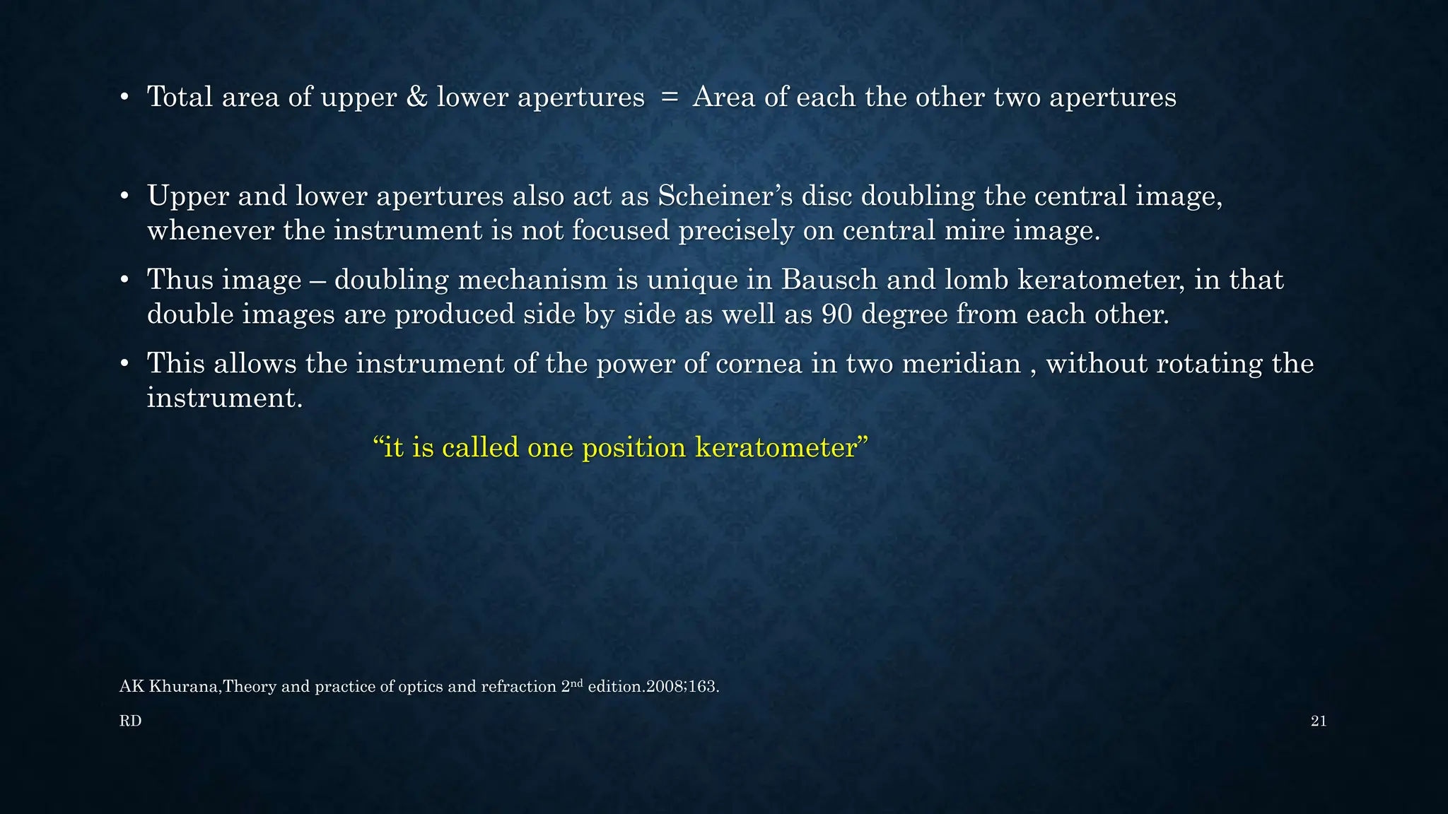 Extended keratometer and keratometry procedure | PPTX