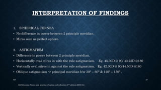 Extended keratometer and keratometry procedure | PPTX