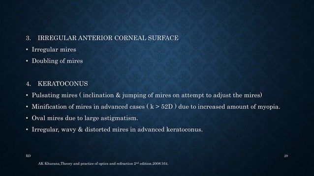 Extended keratometer and keratometry procedure | PPTX