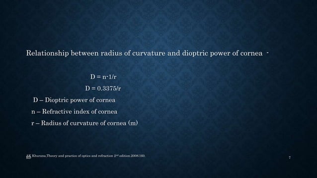Extended keratometer and keratometry procedure | PPTX
