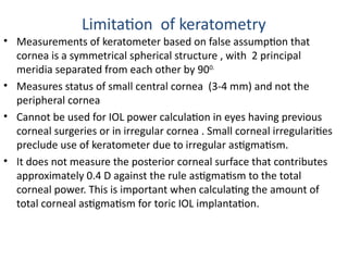 keratometry basics and principles for beginners | PPT