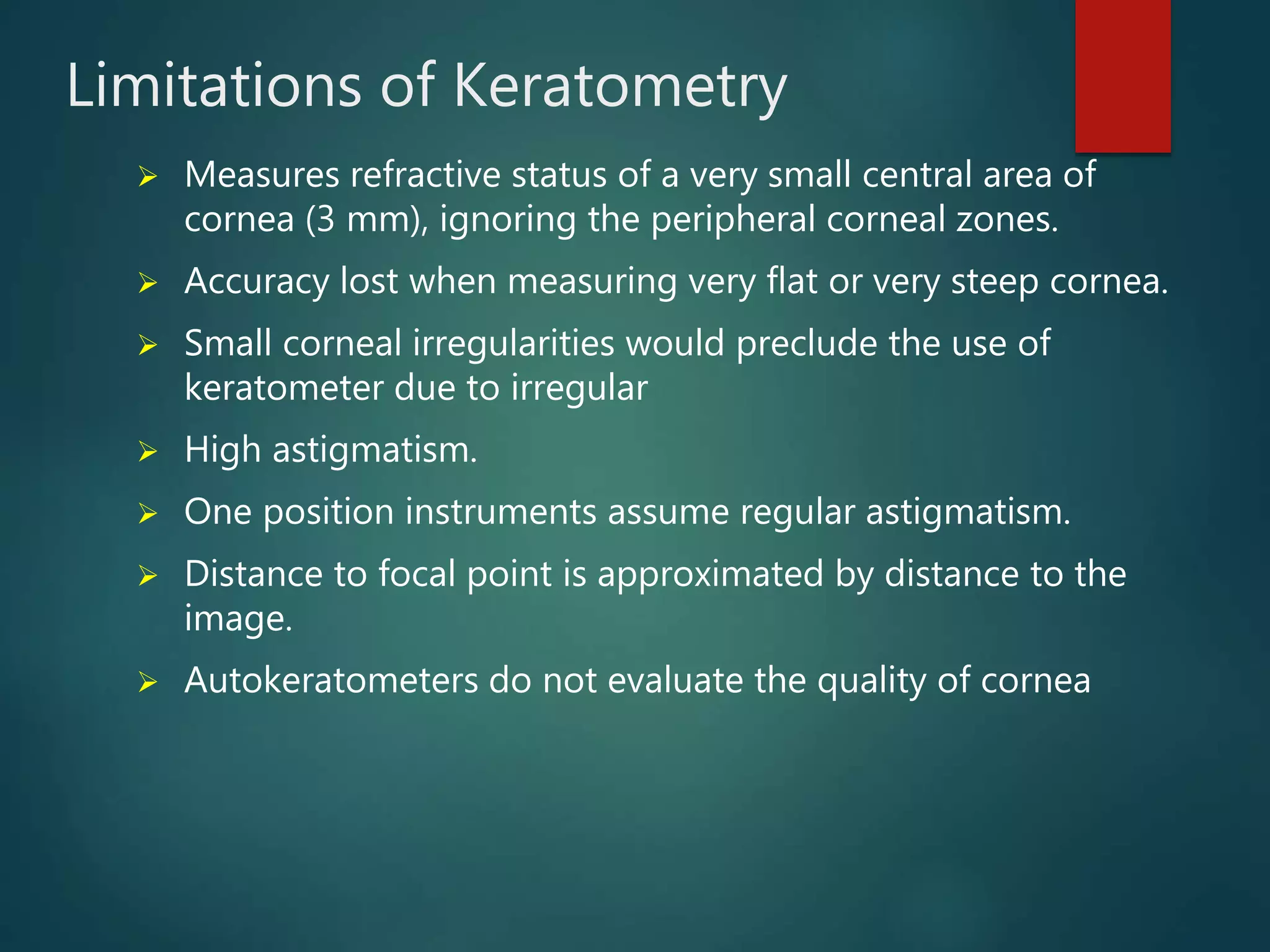 Keratometry and Dynamic Retinoscopy | PPTX