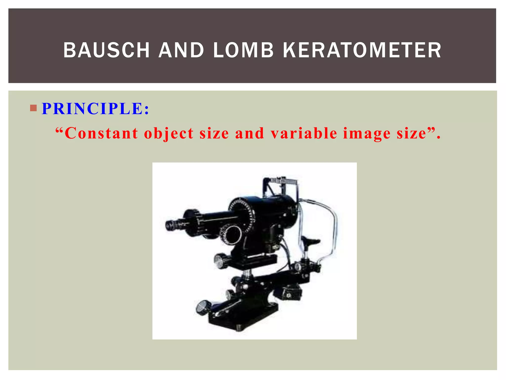 Keratometry & autorefraction | PPTX