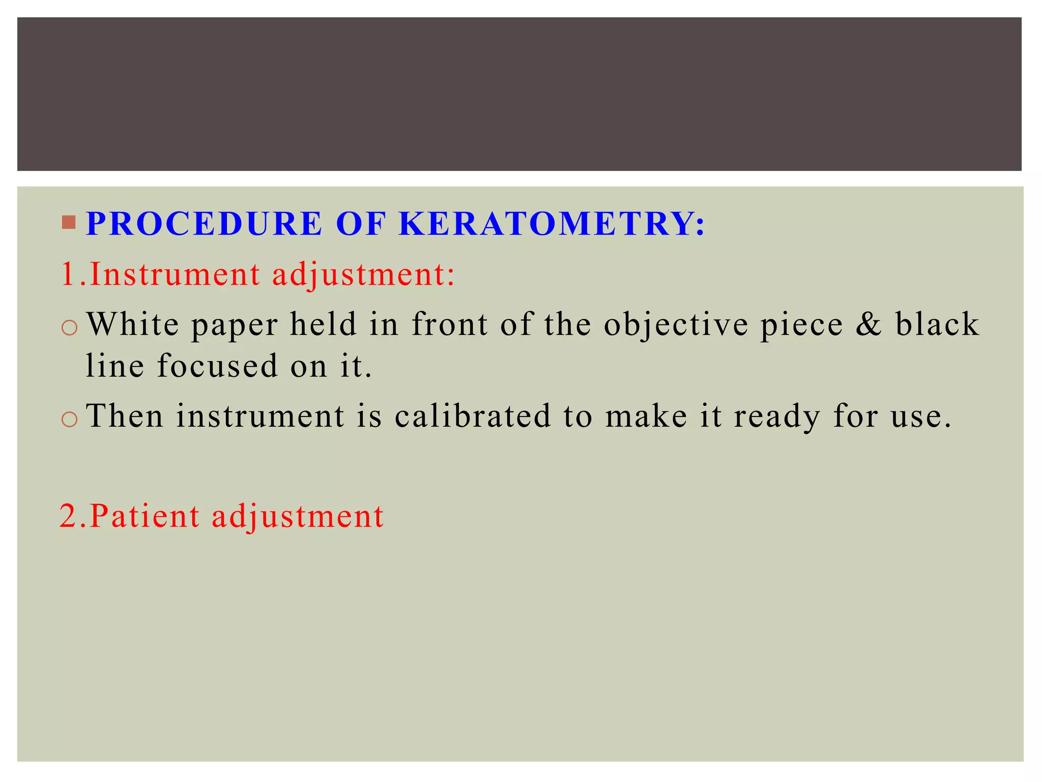 Keratometry & autorefraction | PPTX