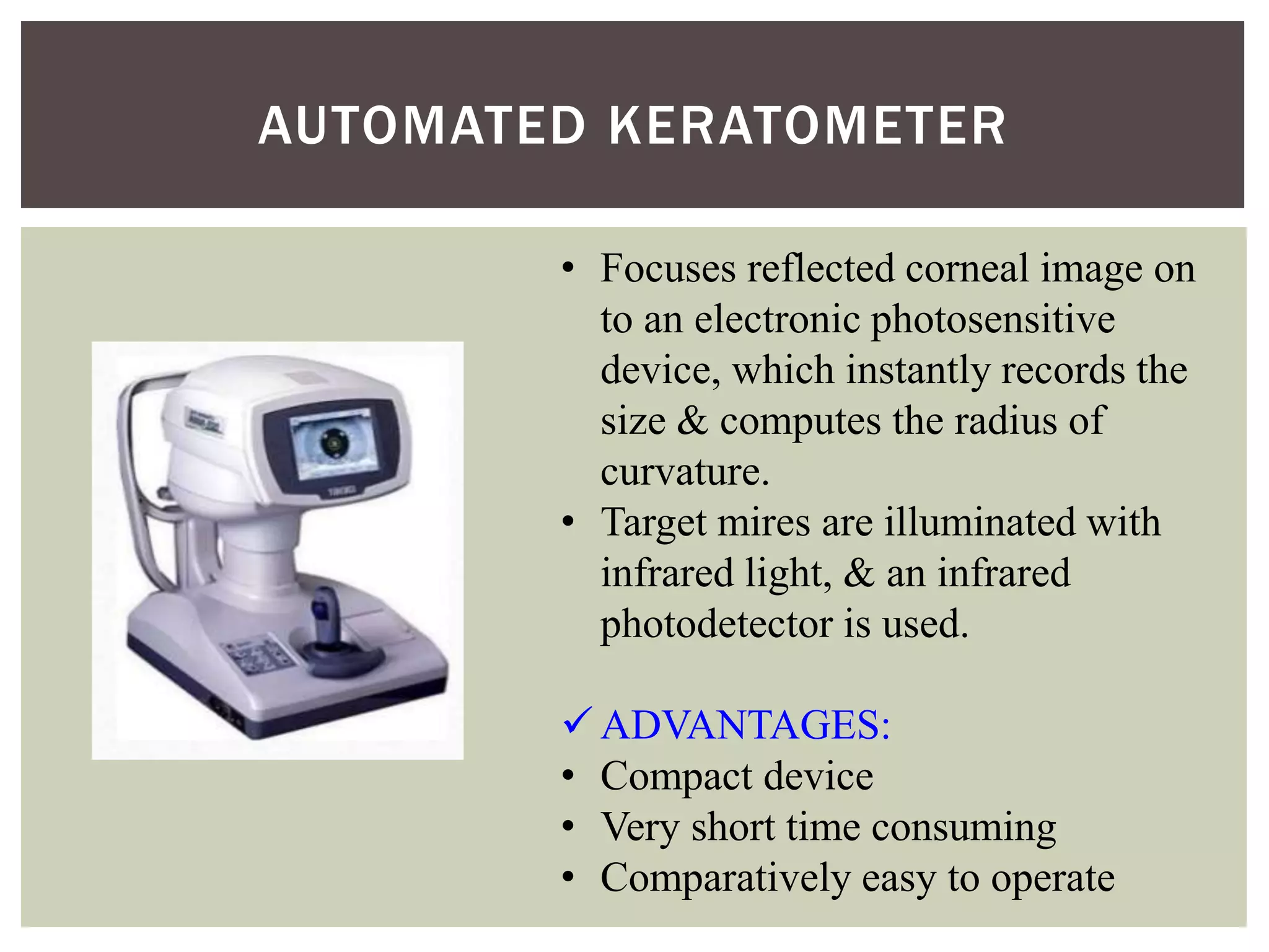 Keratometry & autorefraction | PPTX