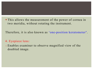 Keratometry & autorefraction | PPTX