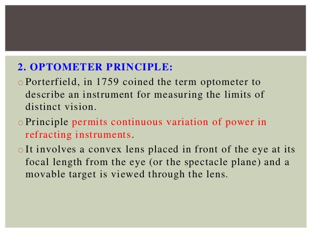 Keratometry & autorefraction