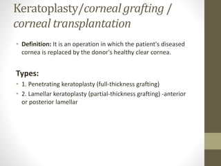 Keratoplasty | PPTX