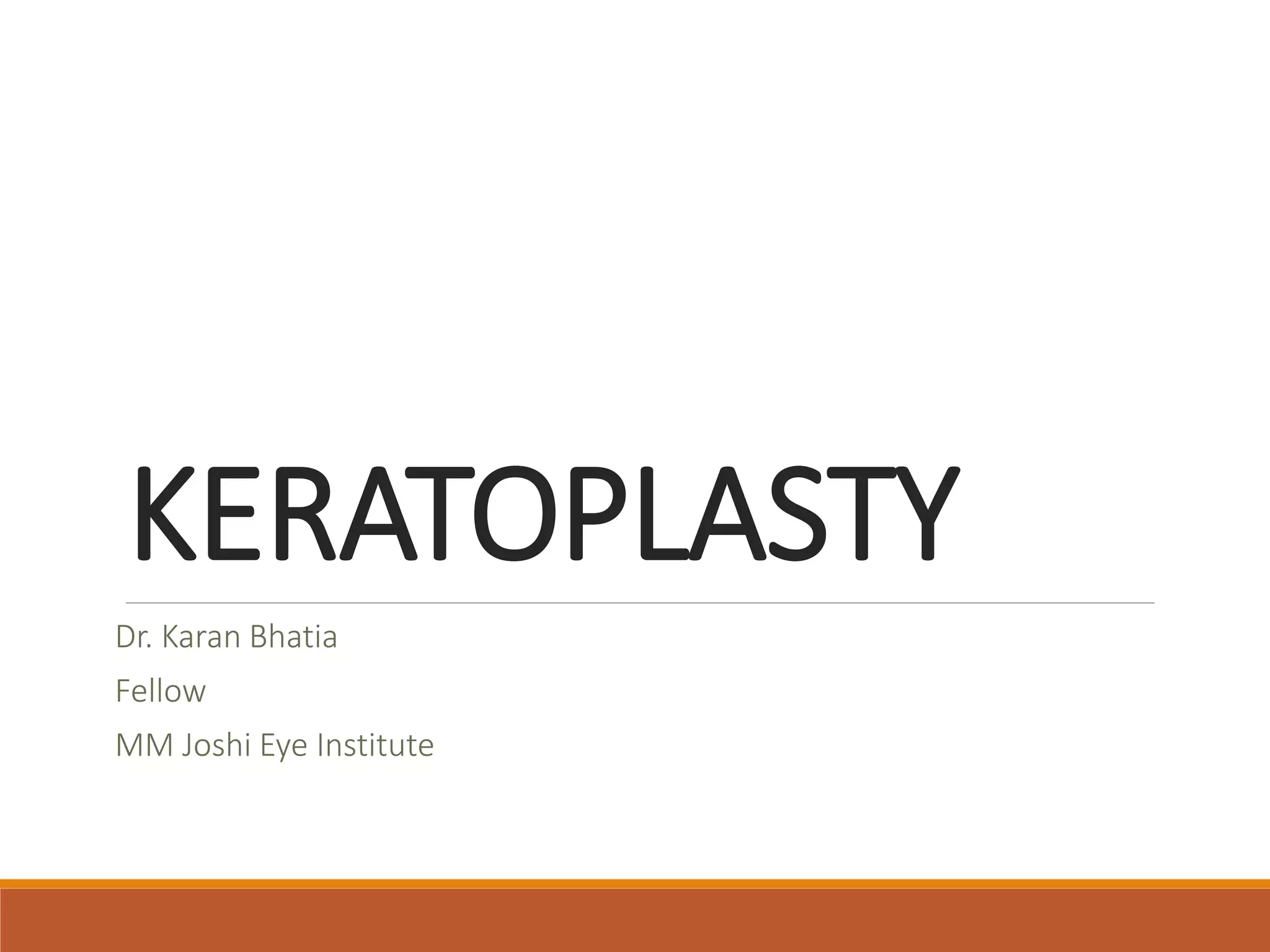 Keratoplasty | PPTX
