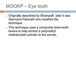 Keratoprosthesis | PPTX