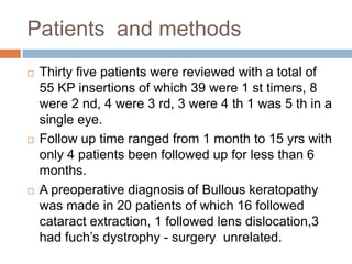 Keratoprosthesis | PPTX
