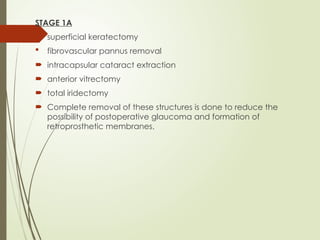 KERATOPROSTHESIS USES AND TYPESSSSSSSSSSS | PPTX