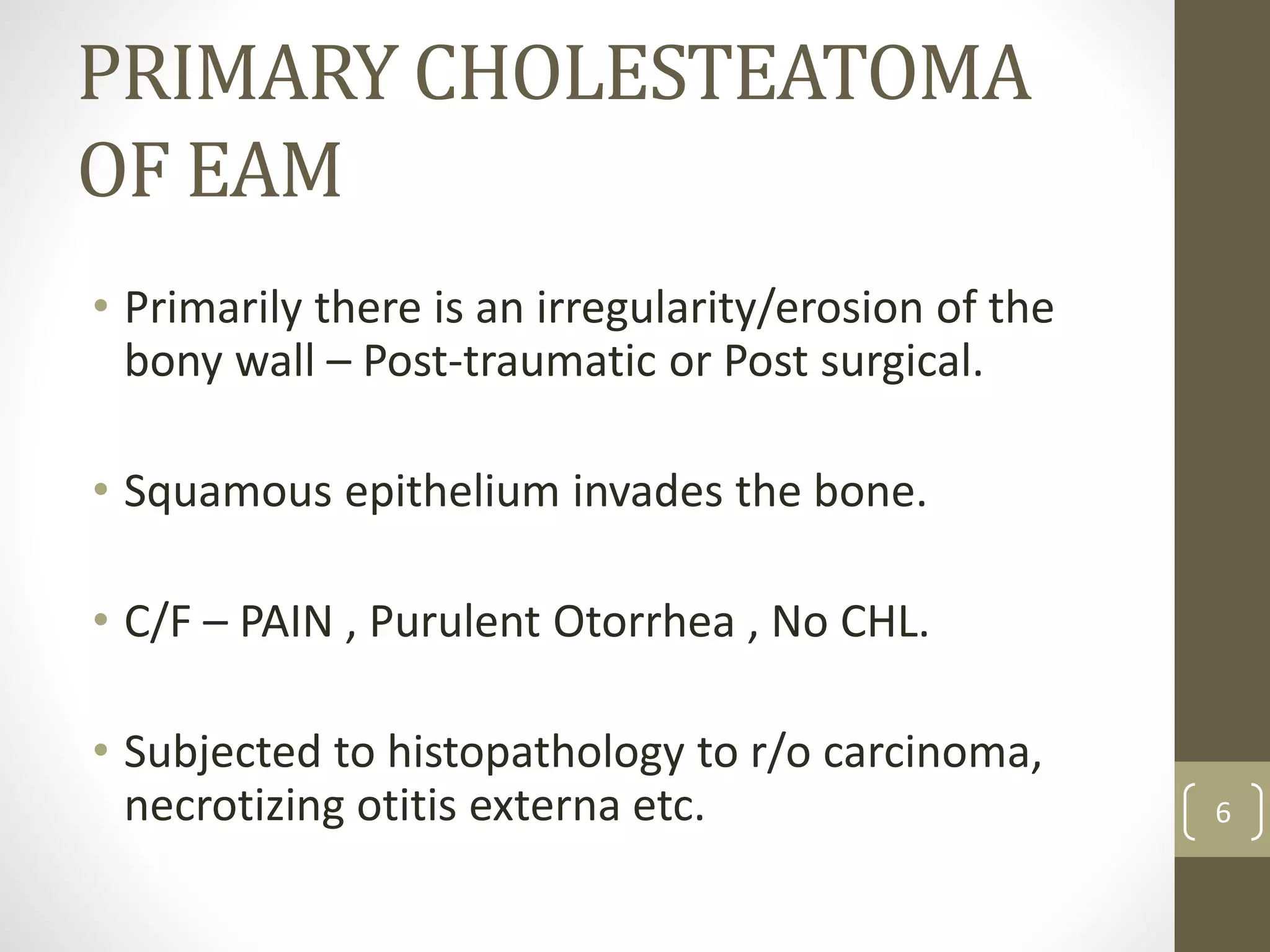 Keratosis obturans | PPTX