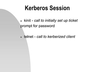 kerb.ppt | Operating Systems | Computer Software and Applications