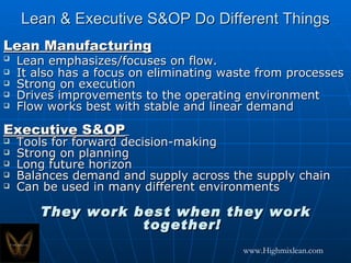 Sales and Operations Planning | PPT