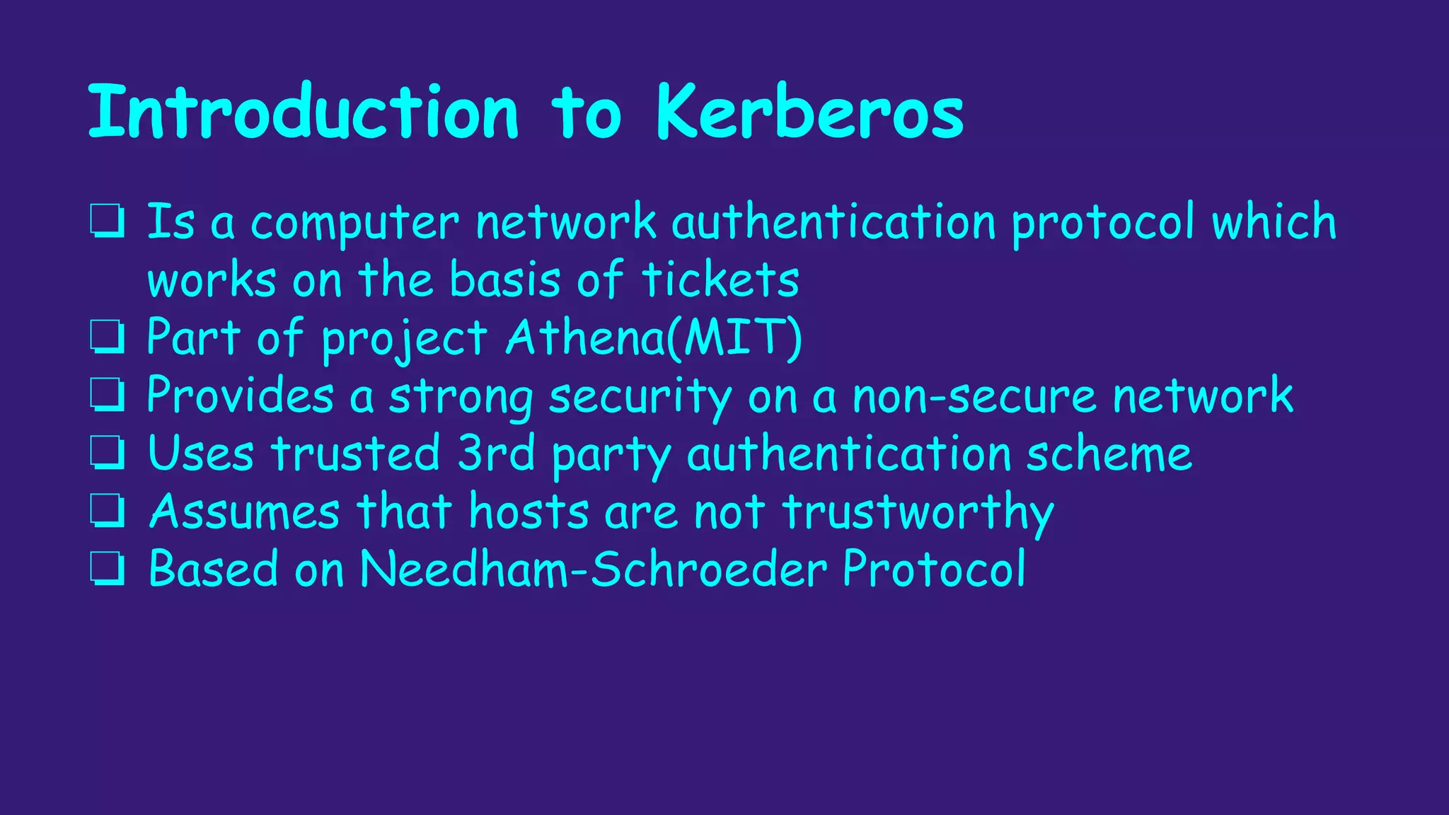 Kerberos | PPTX