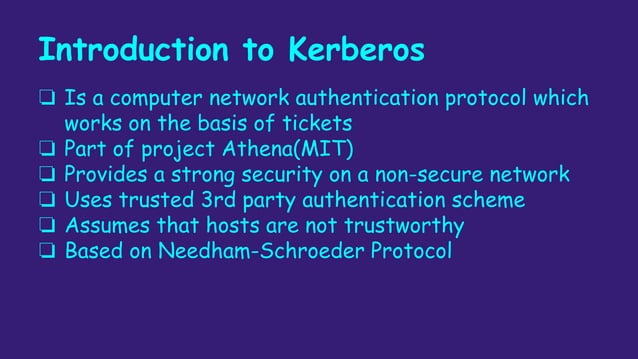 Kerberos | PPTX