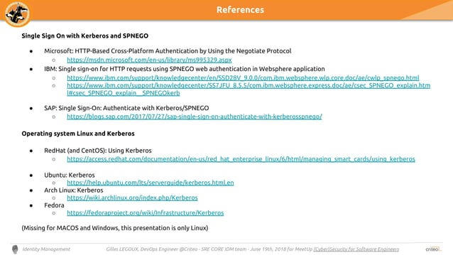 Meetup Kerberos Protocol For Authentication And Authorization Criteo Ppt