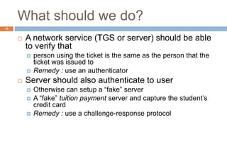 Kerberos | PPT | Cloud Computing | Internet