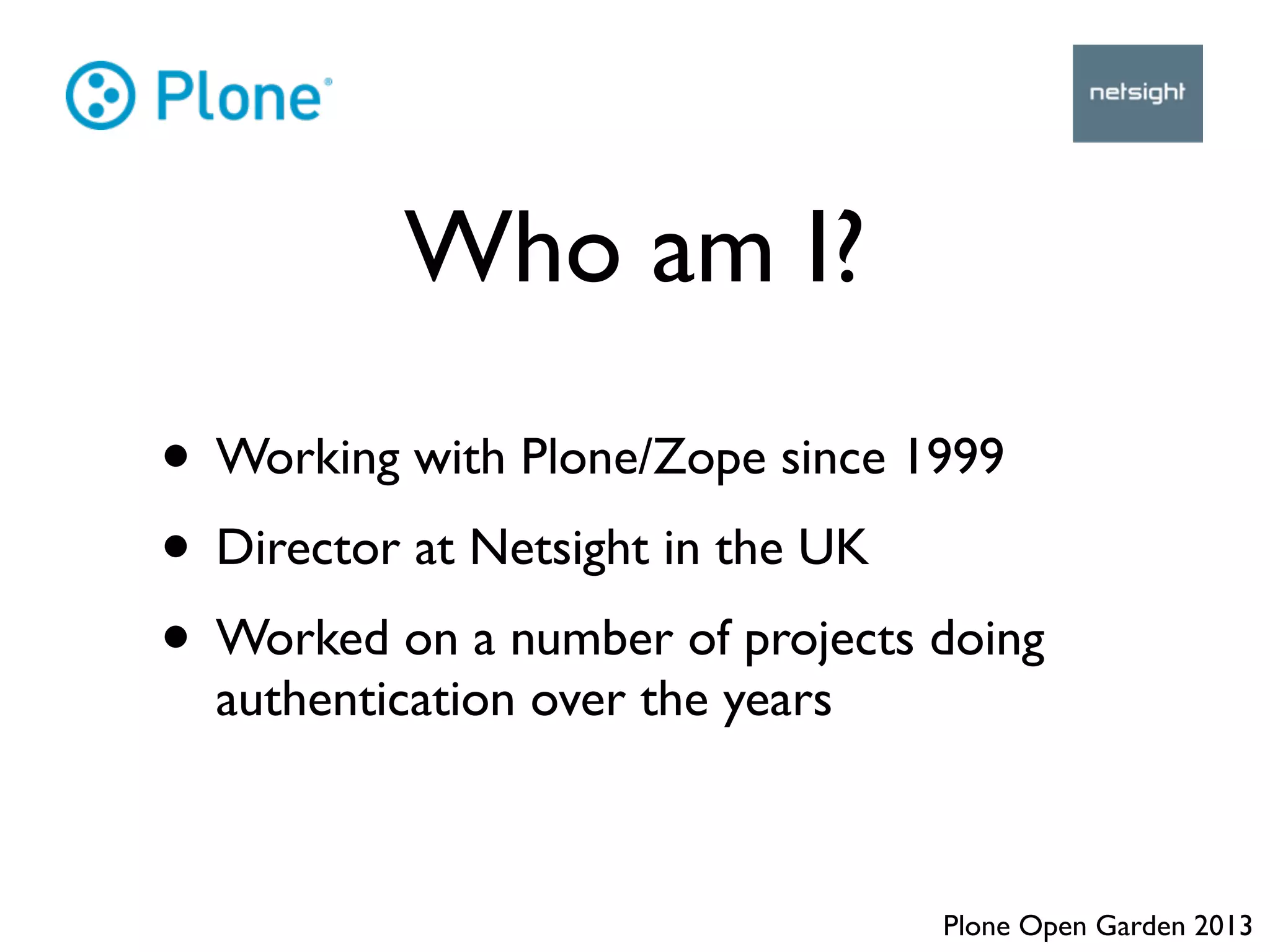 Plone and Single-Sign On - Active Directory and the Holy Grail | PDF