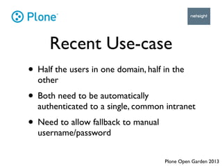 Plone and Single-Sign On - Active Directory and the Holy Grail | PPT