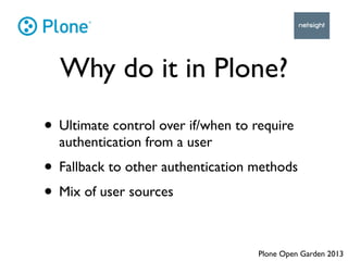 Plone and Single-Sign On - Active Directory and the Holy Grail | PPT