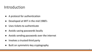Kerberos for Distributed System Security - Omal Perera | PPTX