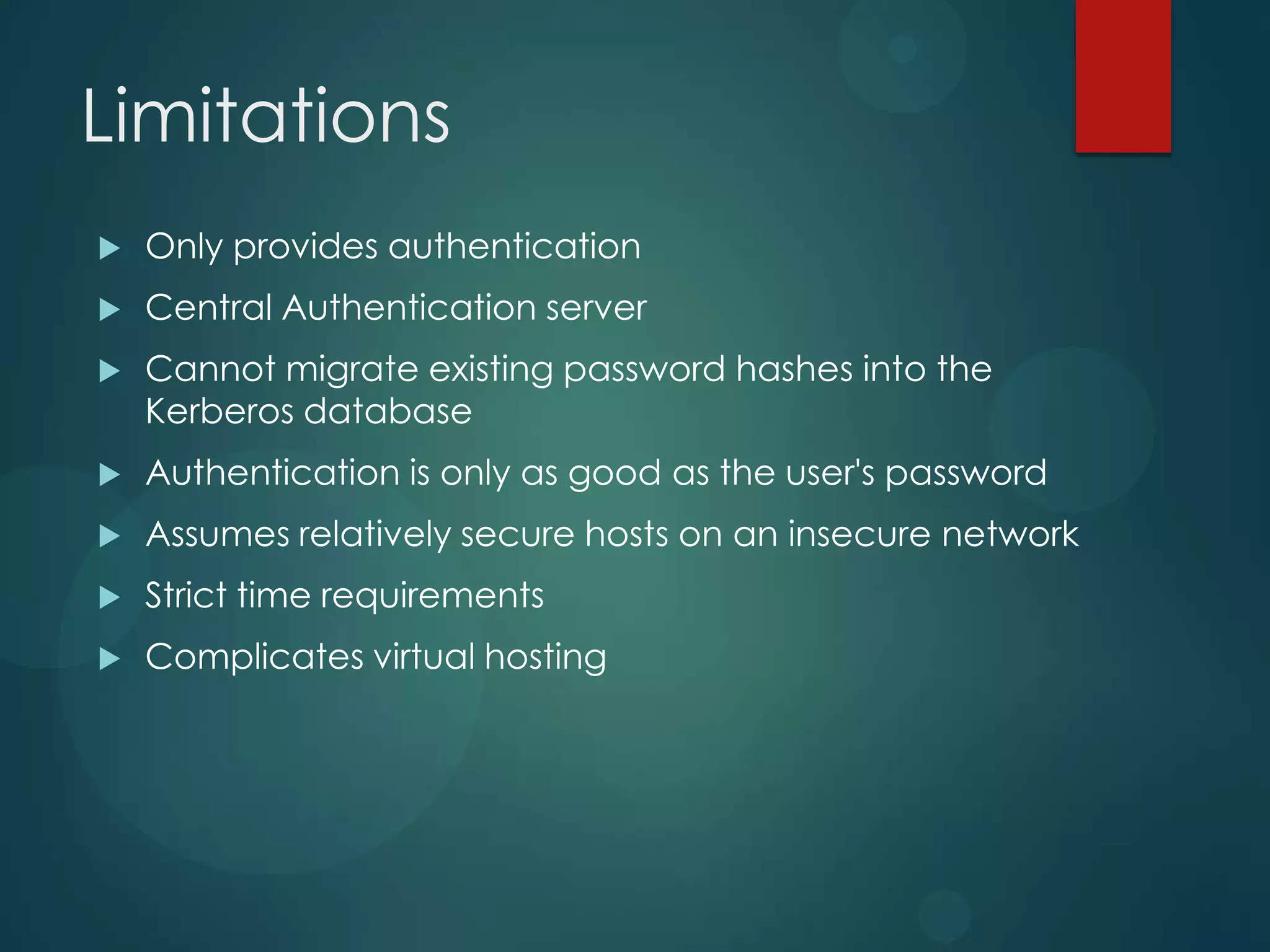 Kerberos Authentication Protocol Pptx