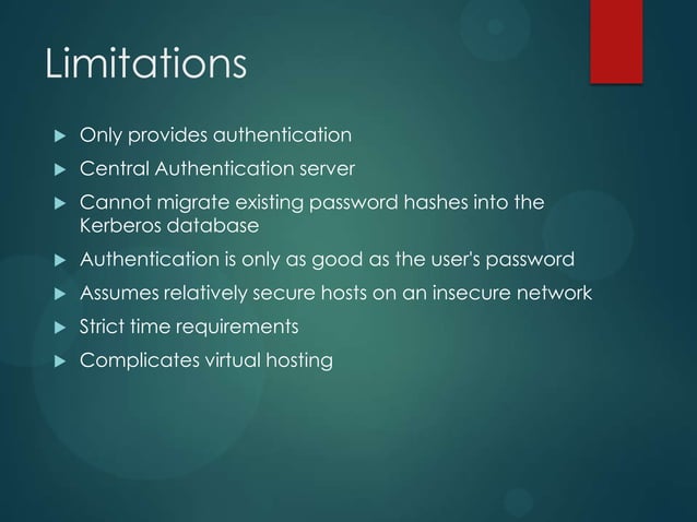 Kerberos Authentication Protocol Pptx