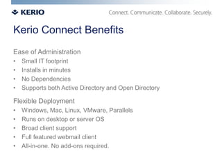 Kerio Connect 7 Overview | PPTX