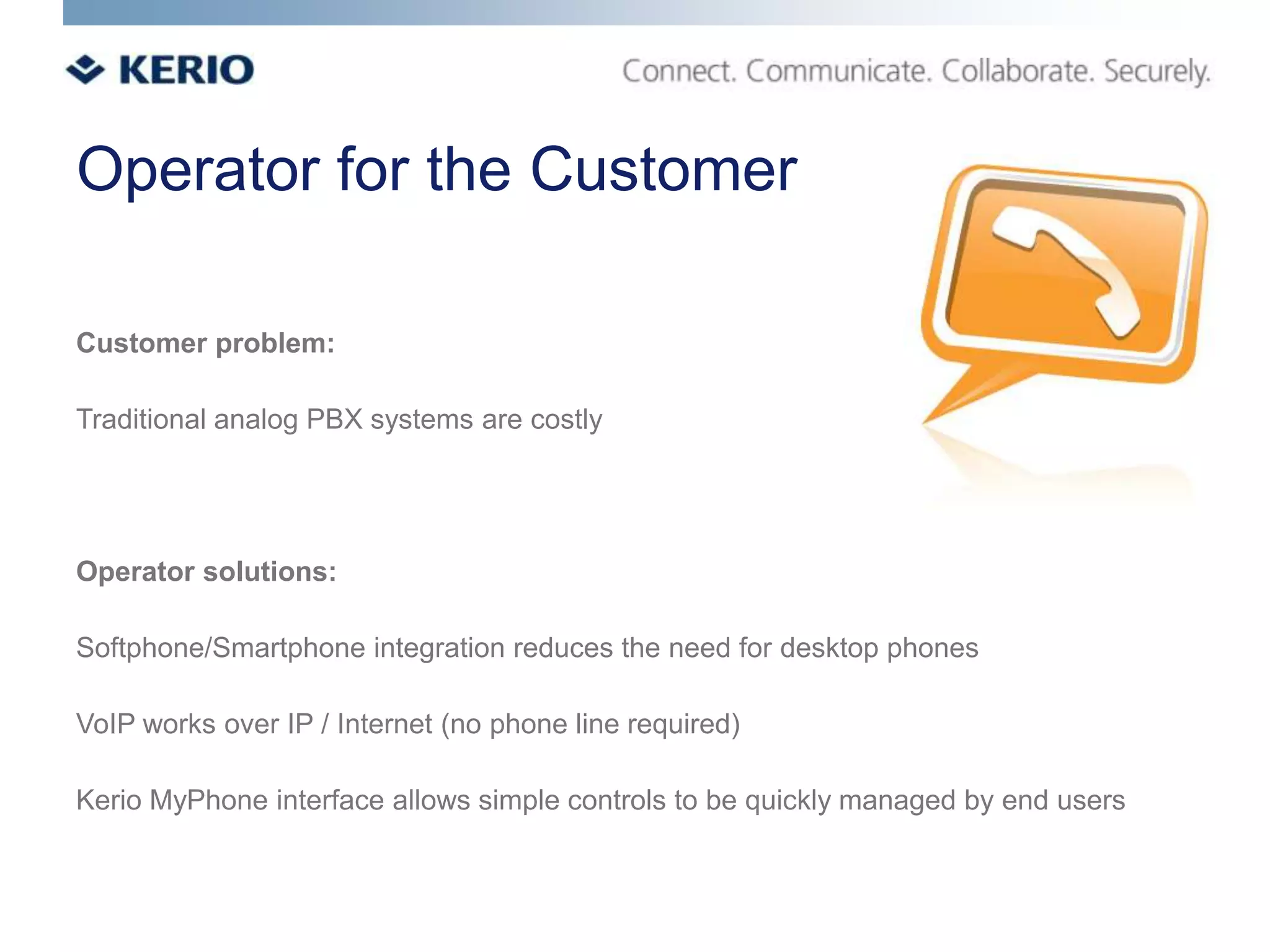 Kerio Operator Overview | PPT