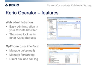 Kerio Operator Overview | PPT