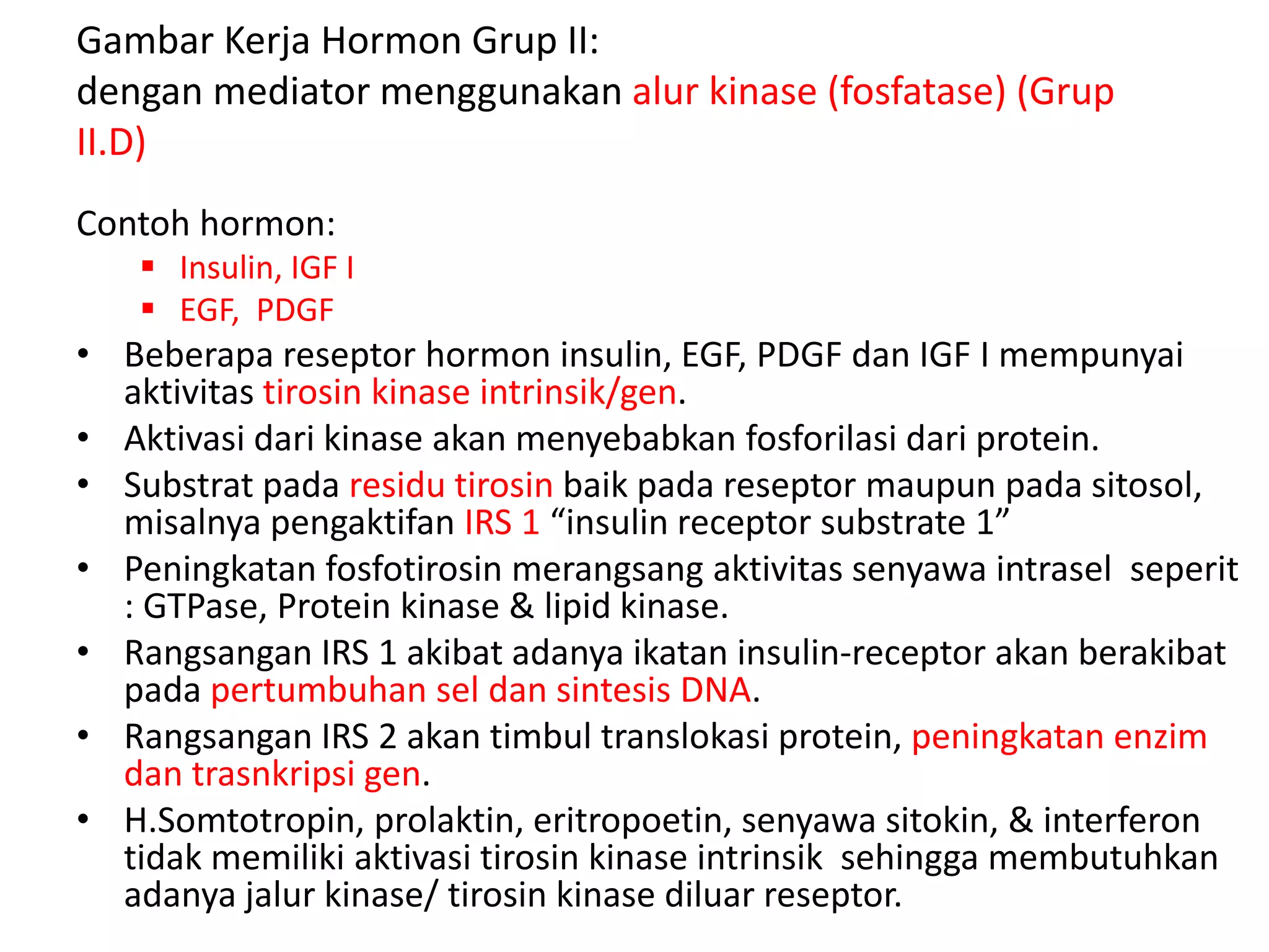 Kerja hormon dan Reseptor Hormon | PPTX