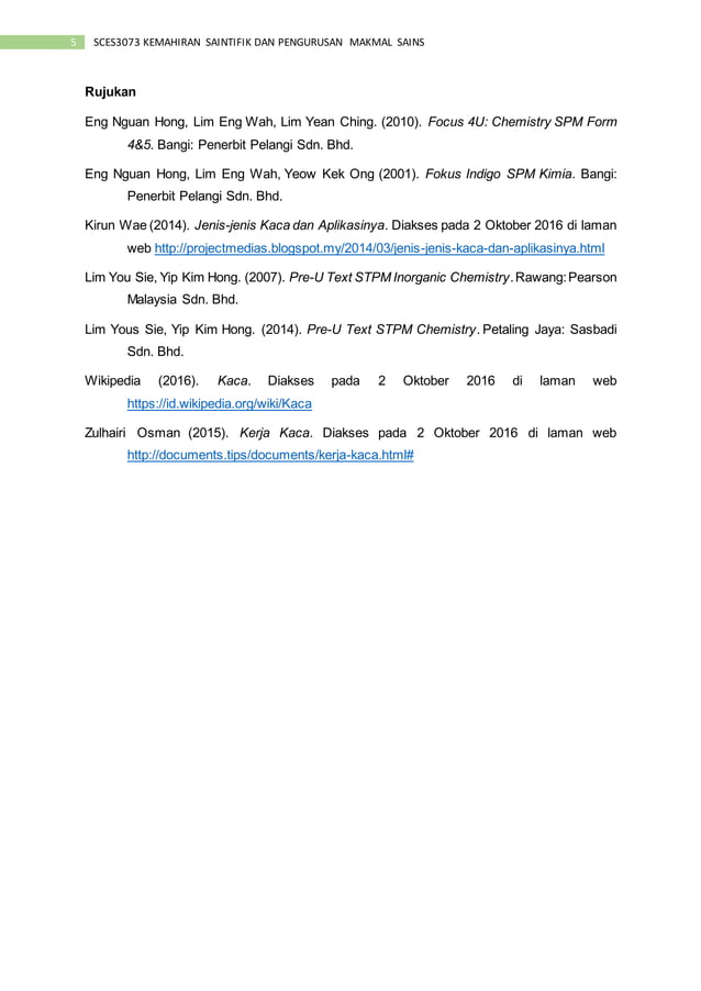 Amali Kerja Kaca | PDF