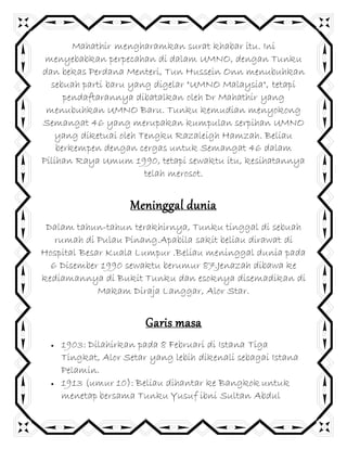 (KKS)TUNKU ABDUL RAHMAN | DOCX