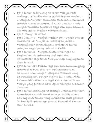 (KKS)TUNKU ABDUL RAHMAN | DOCX