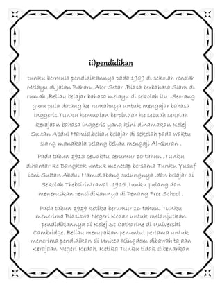 (KKS)TUNKU ABDUL RAHMAN | DOCX