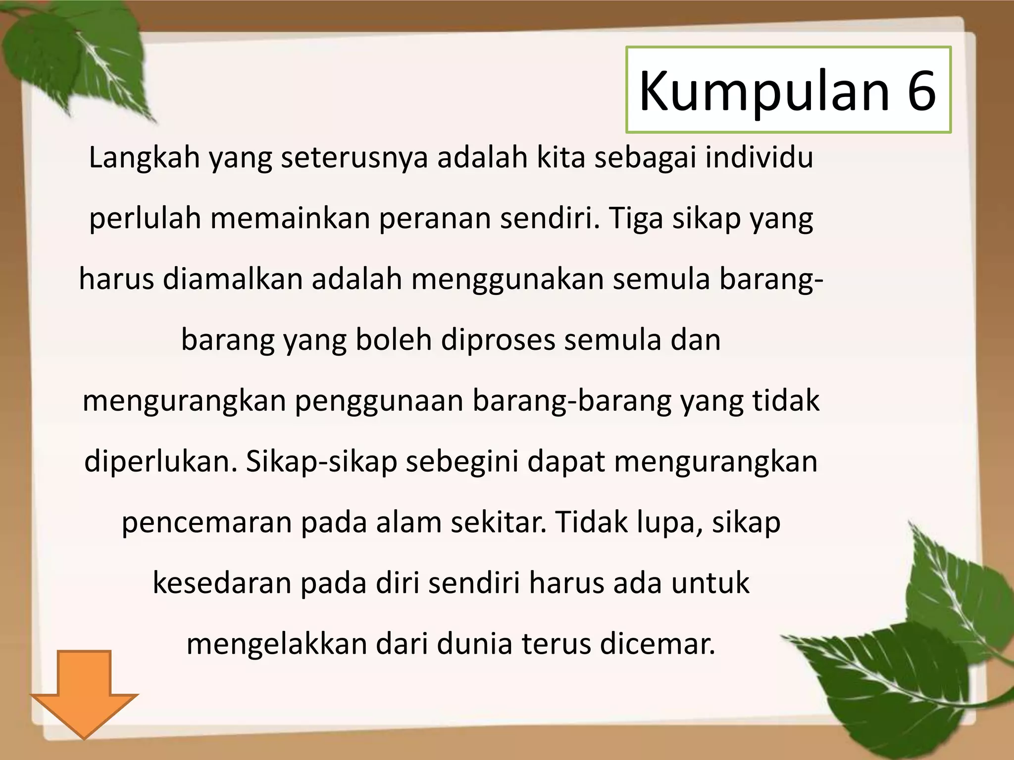 Kerja kumpulan bagaimana menghargai keindahan alam | PPT