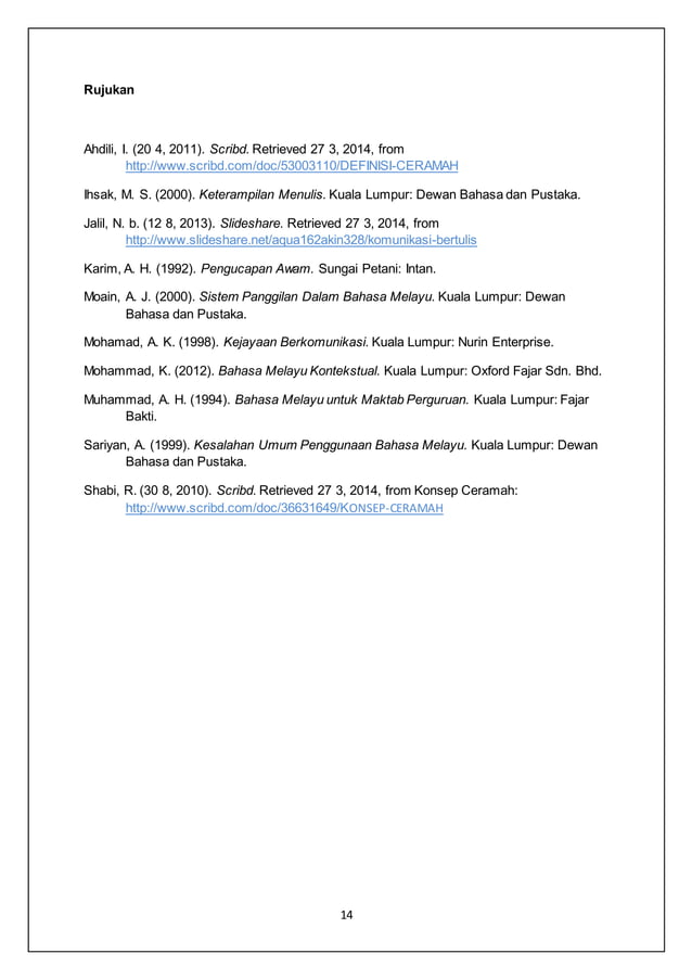 Format Penulisan Ceramah dan Teks Ceramah | DOCX