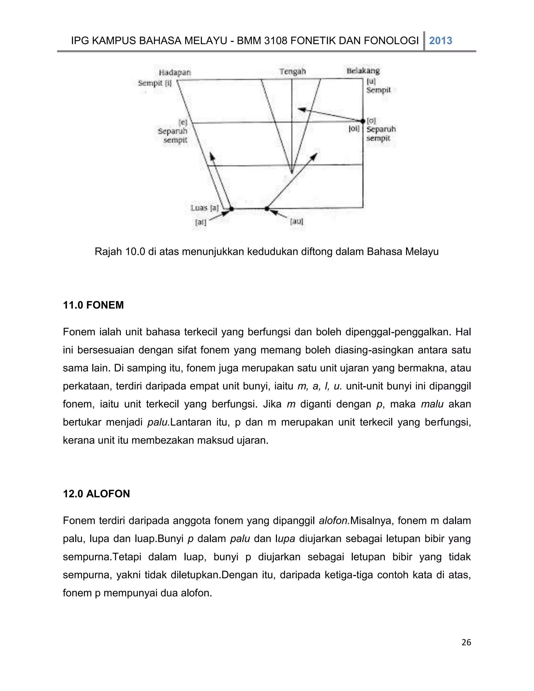 Fonetik dan Fonologi bmm 3108 (autosaved) | DOCX
