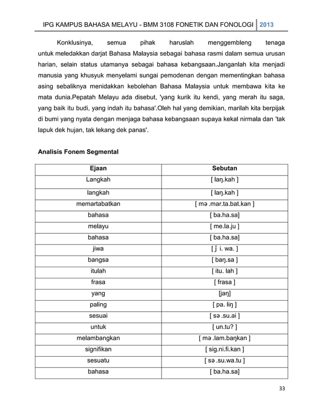 Fonetik dan Fonologi bmm 3108 (autosaved) | DOCX