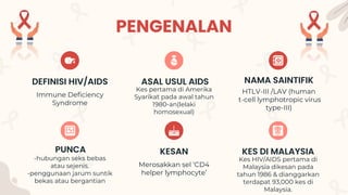 Kerja kursus Sejarah Penyakit AIDS di Malaysia | PPTX