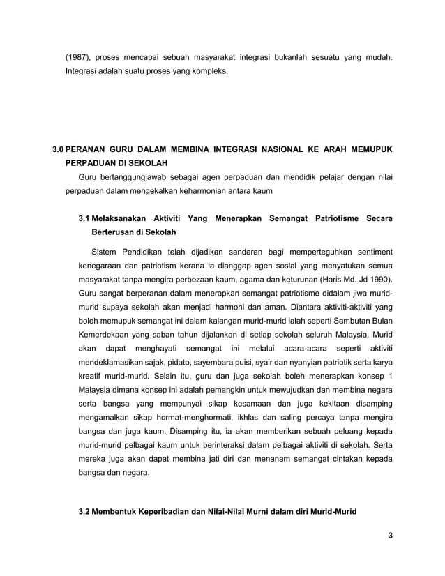 Peranan guru memupuk Integrasi Nasional Kearah Perpaduan sekolah.docx