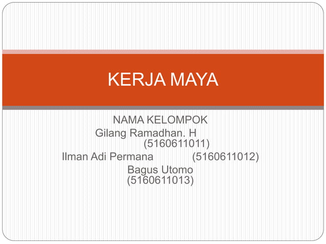 Kerja maya mekanika teknik ppt | PPTX