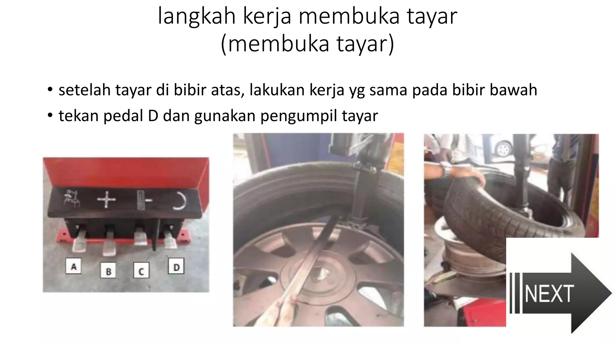 Kerja menanggalkan tayar | PPTX