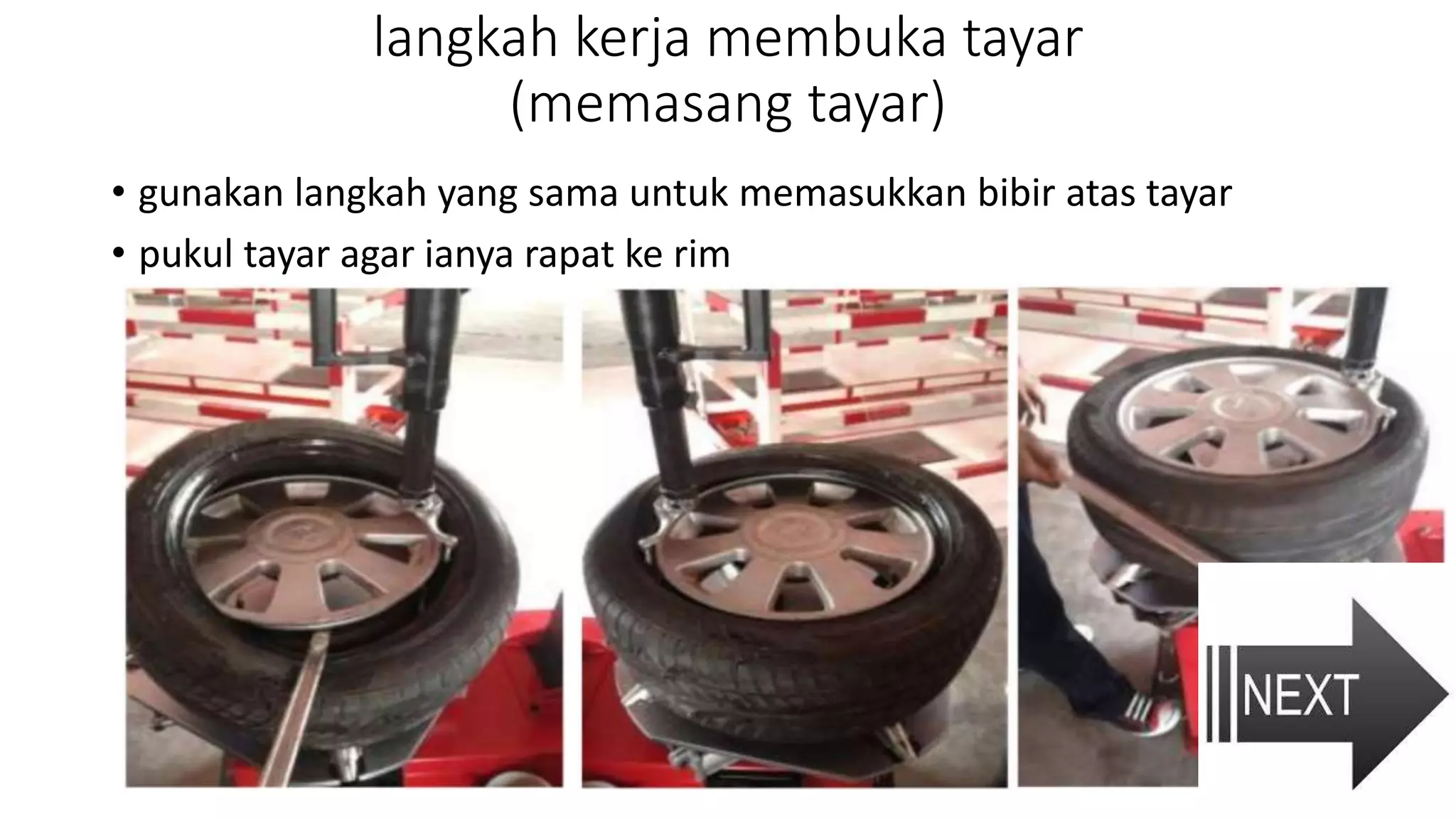 Kerja menanggalkan tayar | PPTX