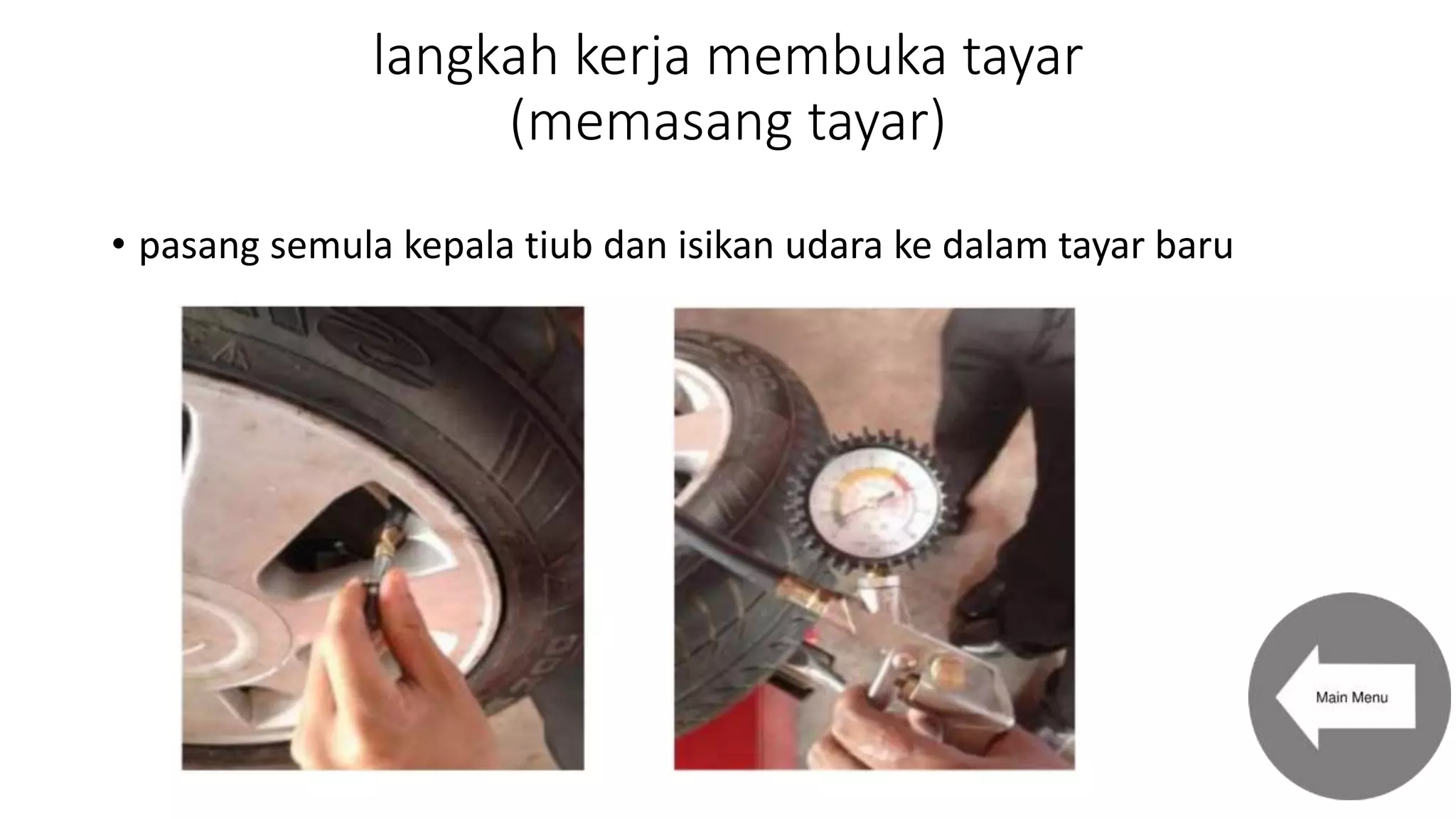 Kerja menanggalkan tayar | PPTX