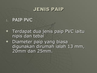 Kerja Paip Asas Armi | PPT