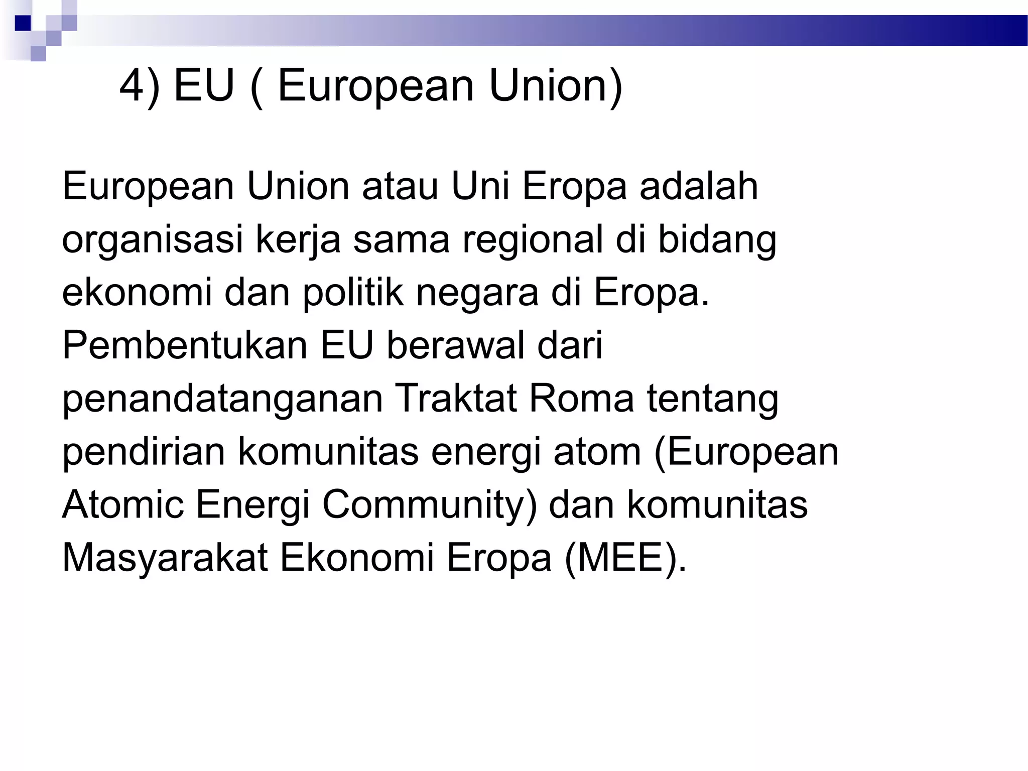 Power Point Kerja Sama Ekonomi Internasional | PPT