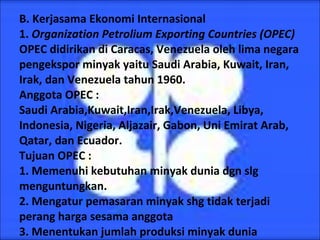 Kerjasama Ekonomi Internasional | PPT